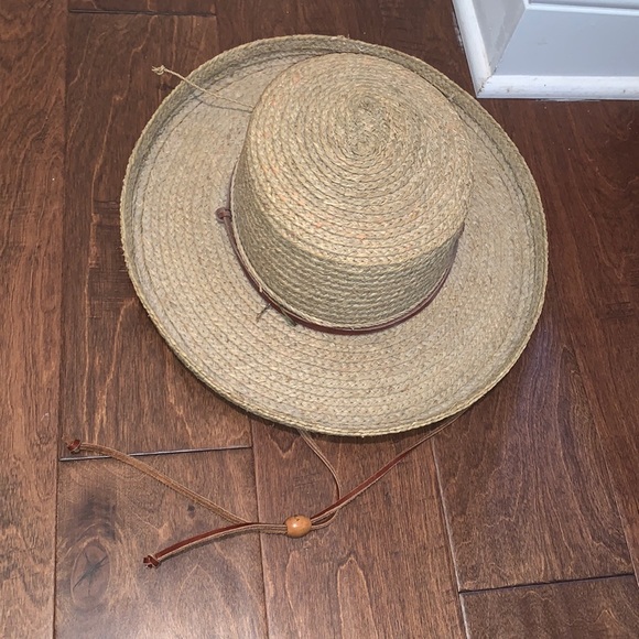Scala | Accessories | Tan Fashion Hat With Leather Belt And Fastener ...